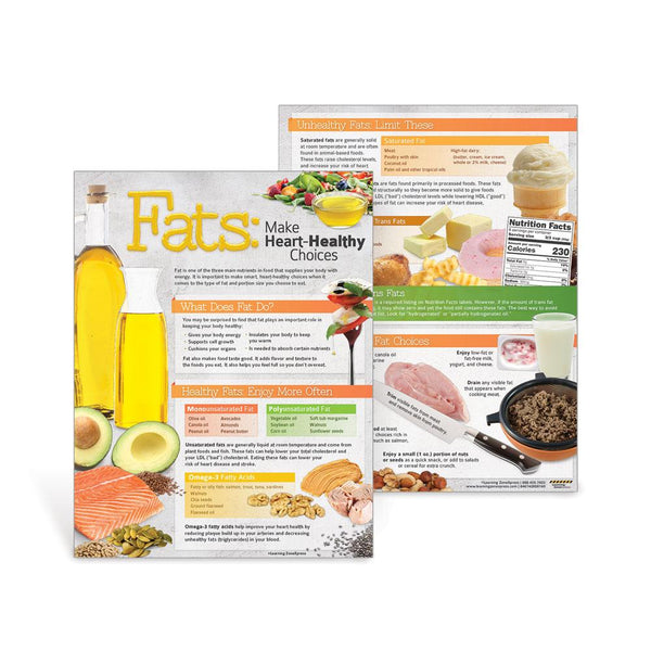 Heart-Healthy Choices Handouts | Nutrition Education | Visualz