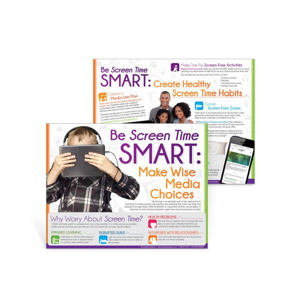 Be Screen Time Smart Handouts | Parent Education | Visualz