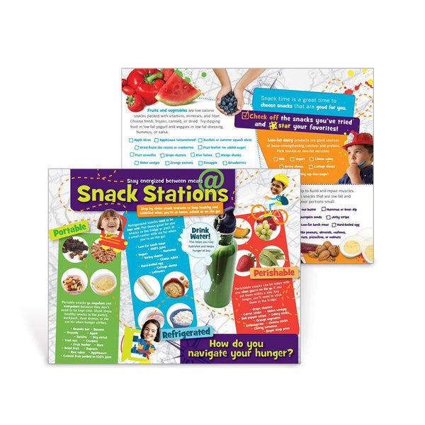 Snack Stations Handouts | Child Nutrition | Visualz