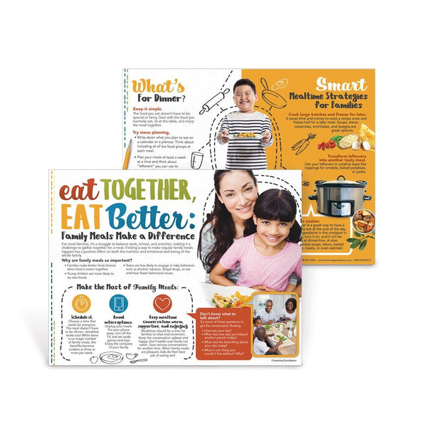 Eat Together, Eat Better Family Meals Handouts | Visualz