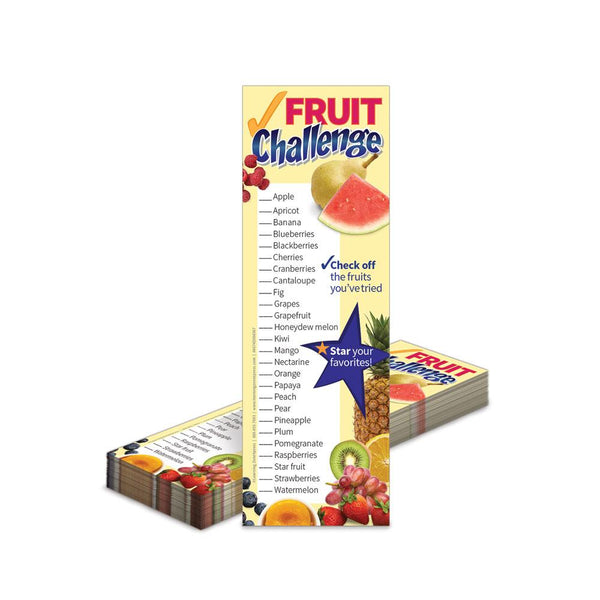 Fruit and Veggie Challenge Bookmarks | Nutrition Incentives | Visualz