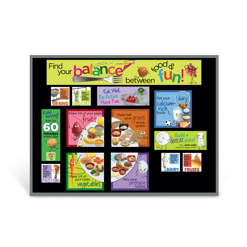 Healthy Nutrition Bulletin Board Kit | Visualz