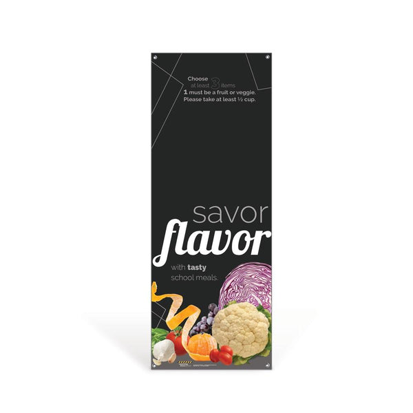 Savor Flavor Vinyl Banner - Visualz