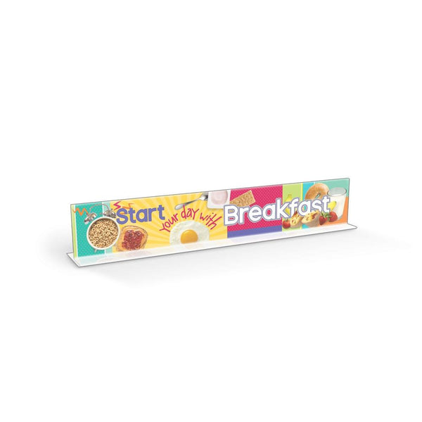 Start Your Day with Breakfast Sign Set | Cafeteria Graphics | Visualz