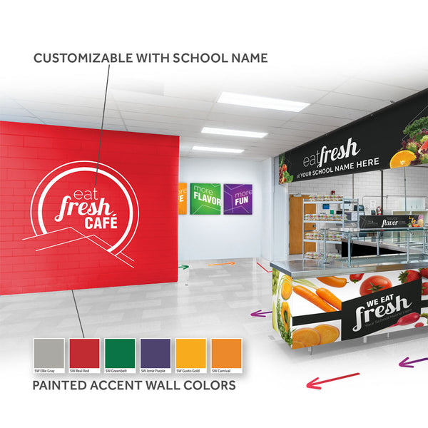 Savor Flavor Deluxe Cafeteria Branding Package | Nutrition | Visualz